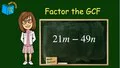How to Factor an Expression using the GCF 10th Grade - University Video ...