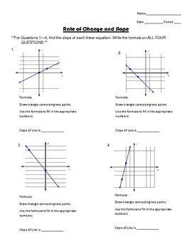 Slope Rate of Change 9th Grade Quiz | Wayground