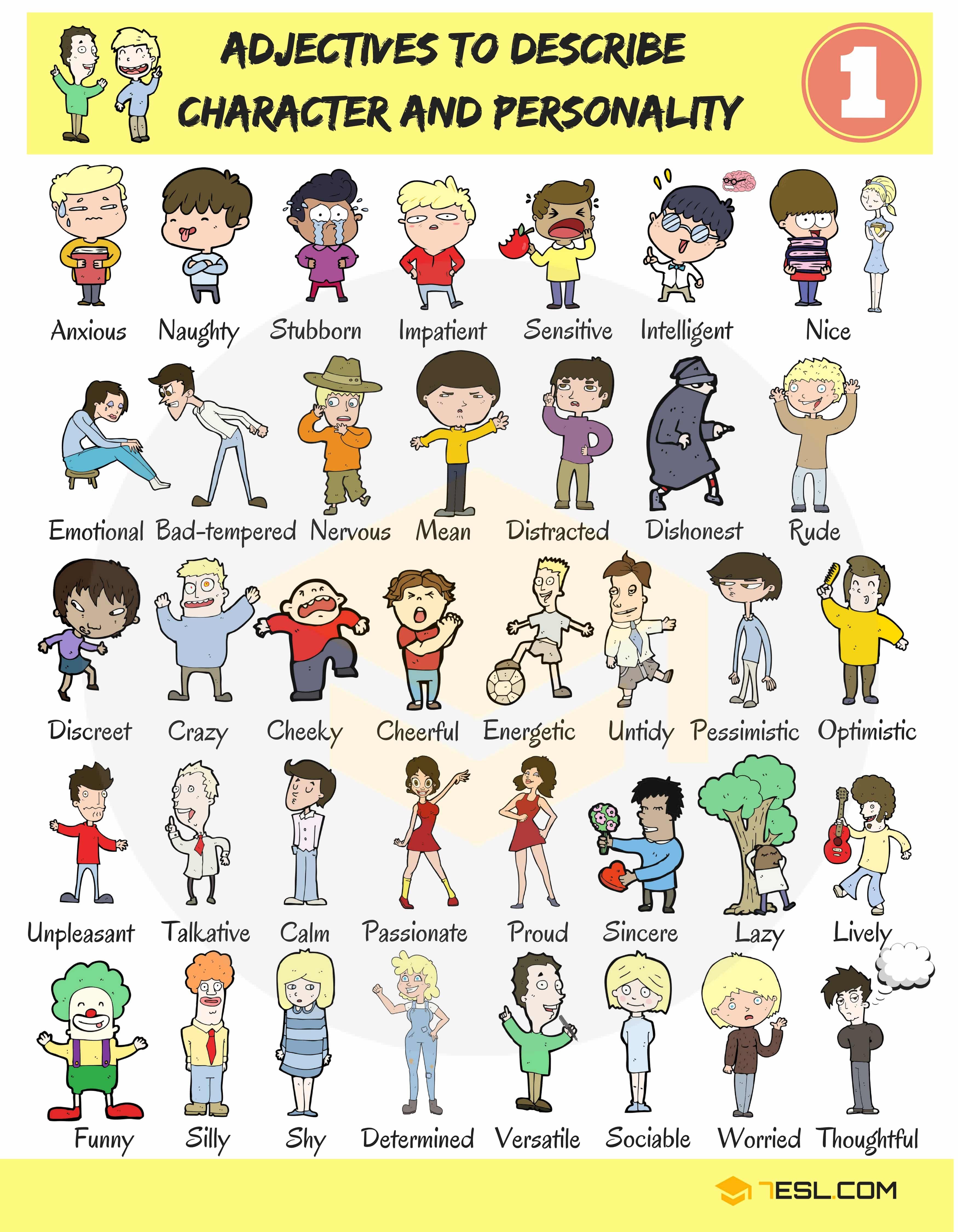 Adjectives to Describe Personality 6th - 8th Grade Quiz | Quizizz