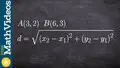 Determine the distance between two points using distance formula ex 1 ...
