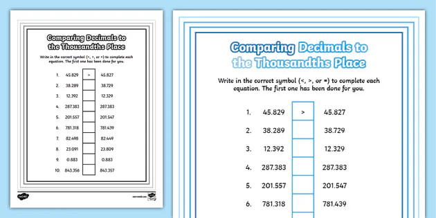 Comparing Place Value Decimals 5th Grade Quiz | Wayground (formerly ...