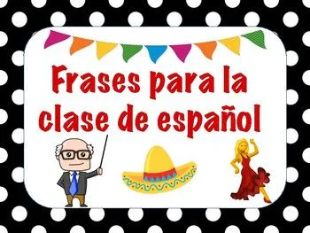 Frases importantes para la clase de español 6th - 8th Grade Flashcard ...