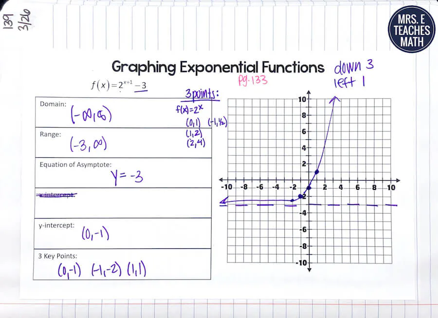 Exponential/Logarithmic Function Quiz