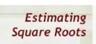 Estimating Square Roots-Review Flashcard