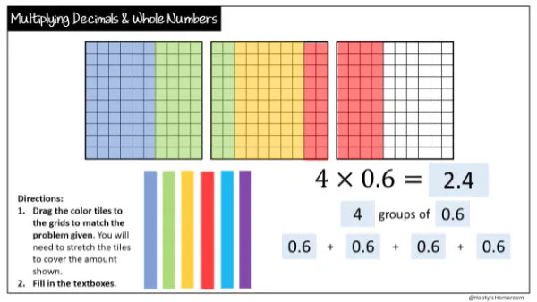 Multiplying Decimals and Whole Numbers Models 5th Grade Quiz | Quizizz