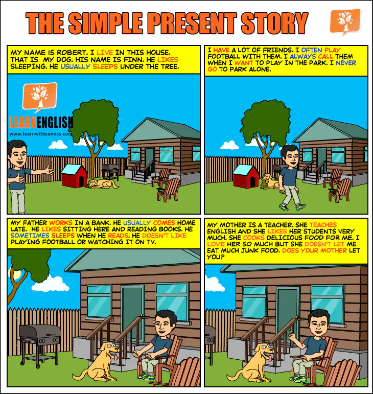 The simple present story 4th Grade Quiz | Wayground (formerly Quizizz)