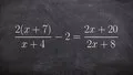Math tutorial for solving rational equations 11th Grade - University ...
