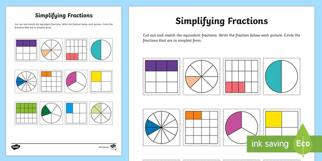 Simplifying Fractions Quiz