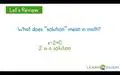 Solving Equations: Understanding How Different Equations Can Have the ...