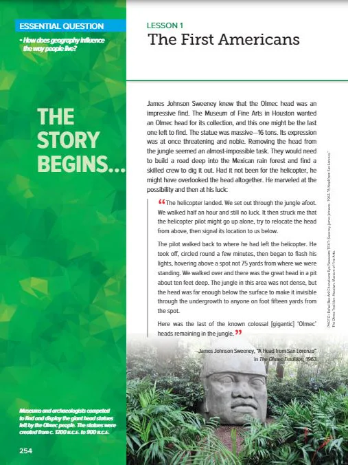 Chapter 7, Lesson 1: The First Americans Quiz