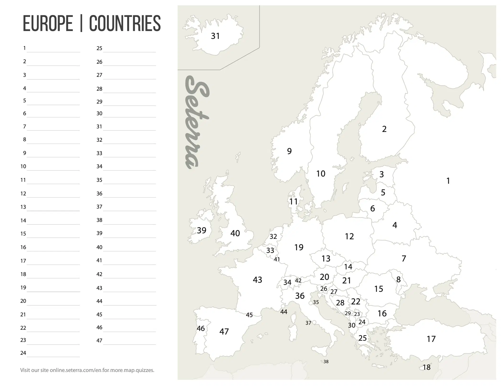 European Country Quiz 8th Grade Quiz | Wayground (formerly Quizizz)
