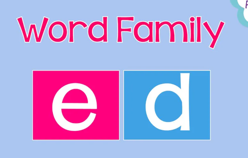 Word family (-ed) Flashcard
