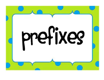 Prefixes (2) 5th Grade Quiz | Quizizz