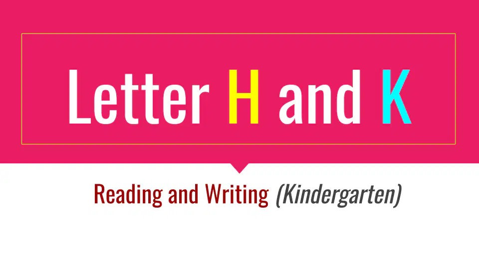 Recognition of sounds in consonant letters H and K using picture KG ...