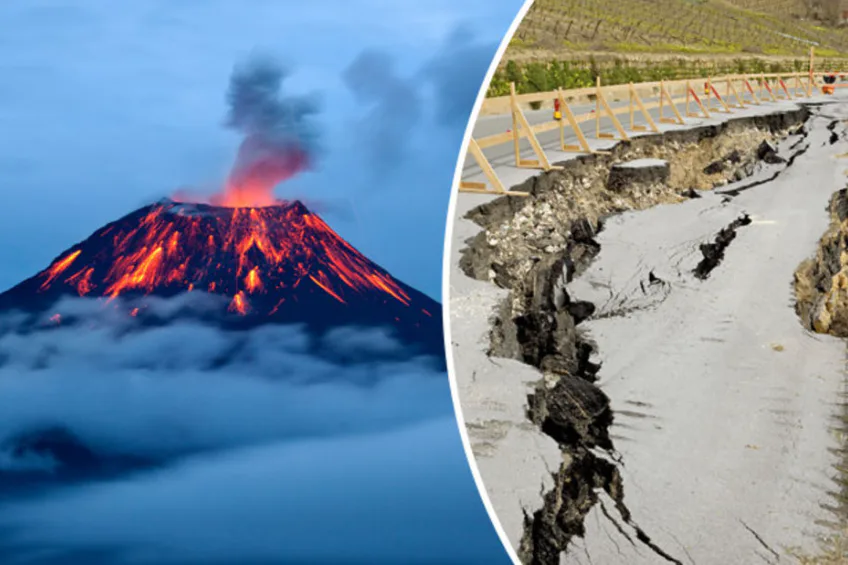 Earthquakes and Volcanoes Review Flashcards