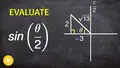 Evaluate the half angle of sine using a right triangle 9th - 10th Grade ...