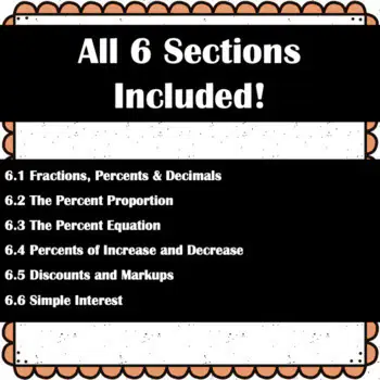 Chp 6 Percents Big Ideas Quiz
