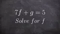 How to solve a two step literal equation Interactive Video