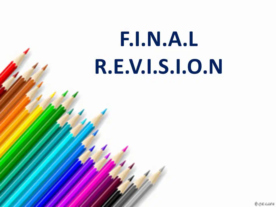 Final Revision Quiz
