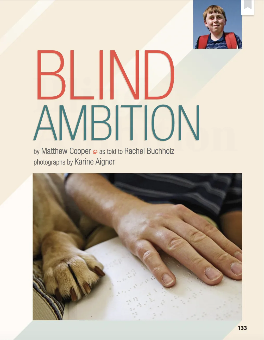 HMH Grade 4 Comprehension Quiz - "Blind Ambition" Quiz