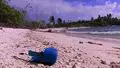 Plastic waste washed up along the shoreline in the Cocos Islands 1st ...