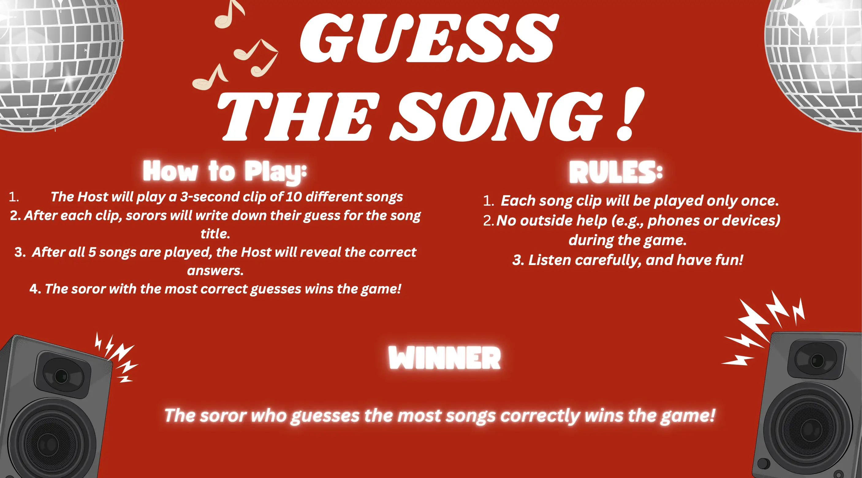 GUESS THAT SONG Quiz