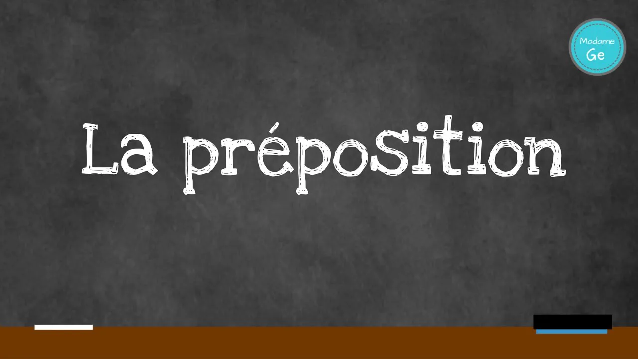 Les prépositions Quiz