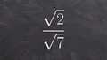 Learn how to rationalize the denominator with a radical in numerator ...