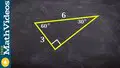 Determine the missing long leg and short leg of a 30 60 90 triangle ...