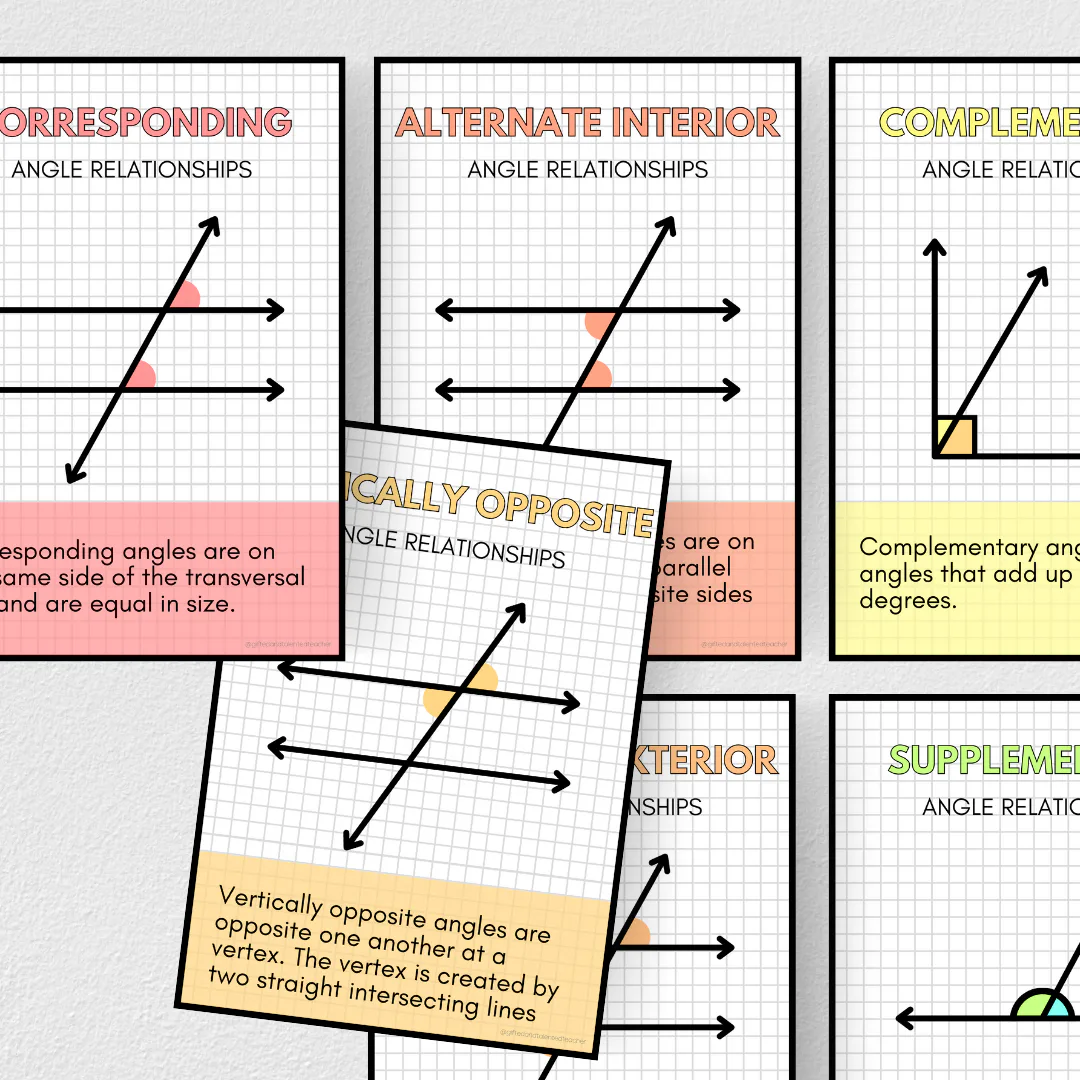 Angle Relationships Review Quiz
