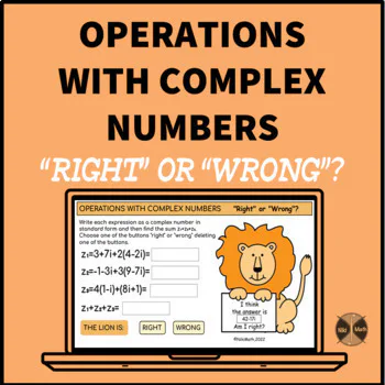 Review on Operations with Complex Numbers Quiz