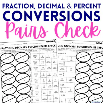 Fraction Decimal Percents Word Problems Quiz