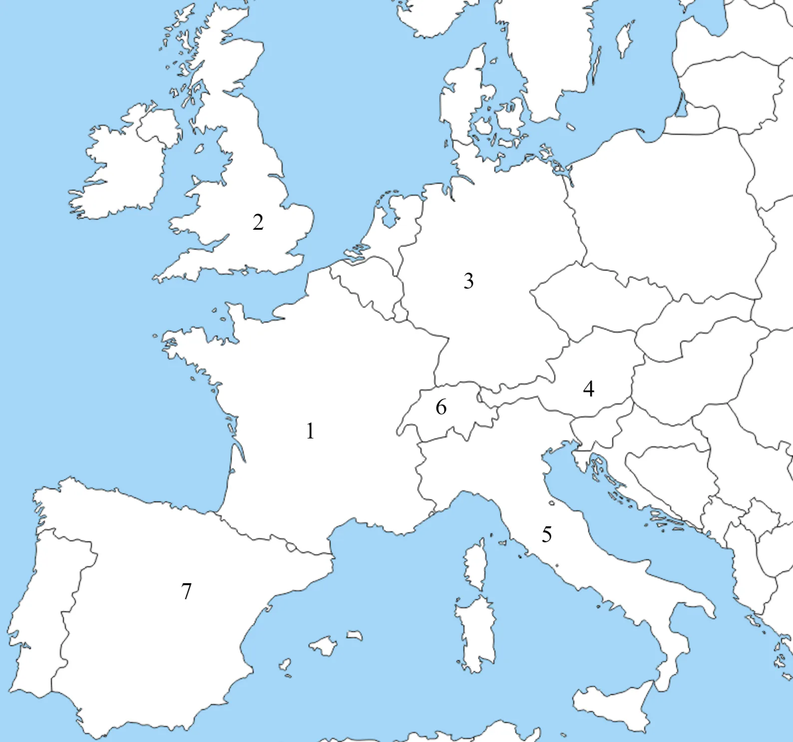 Major Countries in Western Europe Reveiw 9th - 12th Grade Quiz | Quizizz