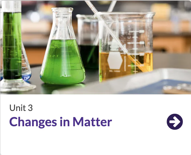 Unit 3 Science Vocabulary Words Flashcard