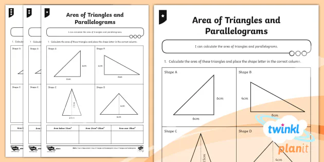 Area of Parallelograms and Triangles 6th Grade Quiz | Wayground