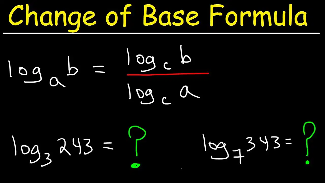 Change of Base Review 9th - 12th Grade Quiz | Wayground