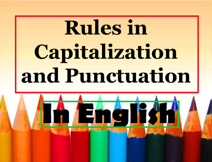 Capitalization and punctuation Flashcards