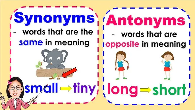 Synonyms and antonyms 4th Grade Flashcard | Wayground