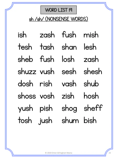 Nonsense Words Flashcards 2nd Grade Flashcard | Quizizz