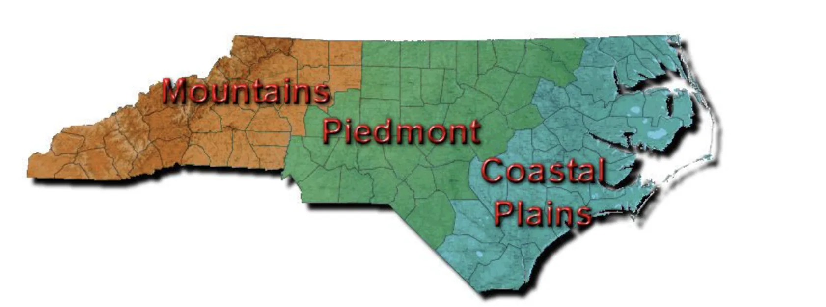 The 3 Regions of North Carolina Quiz