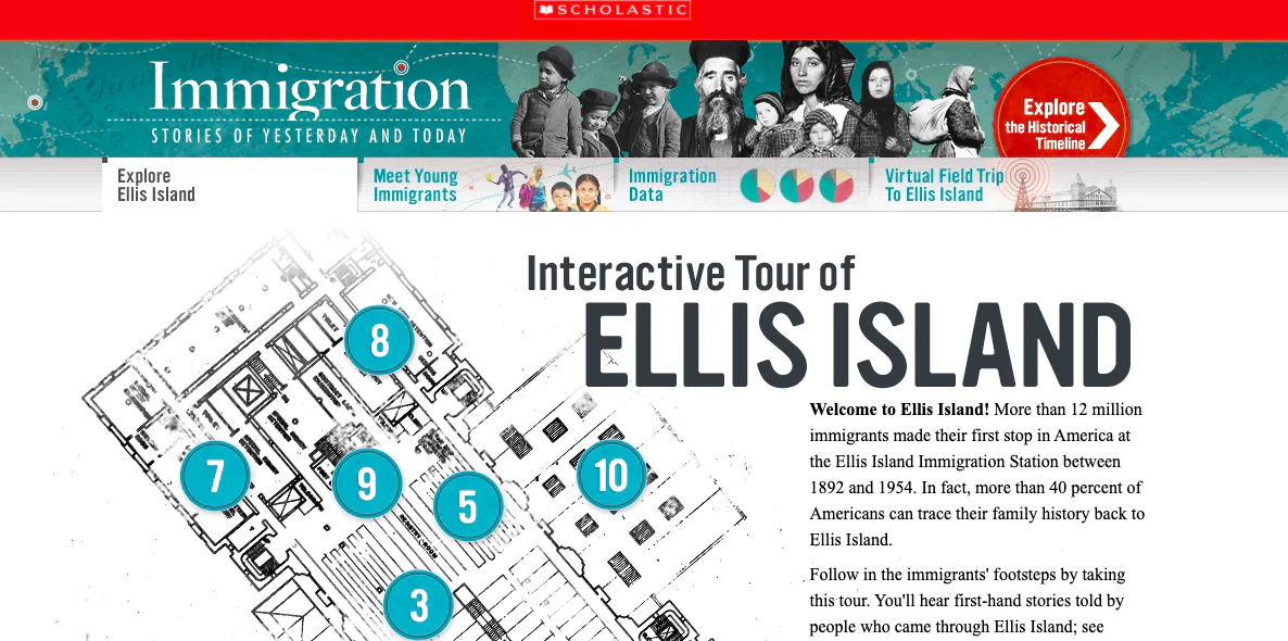 Scholastic: Immigration Through Ellis Island 5th Grade Flashcard ...