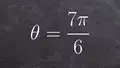 Graphing a radian in terms of pi in standard form 11th Grade ...