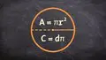 What are the important formulas for a circle Interactive Video