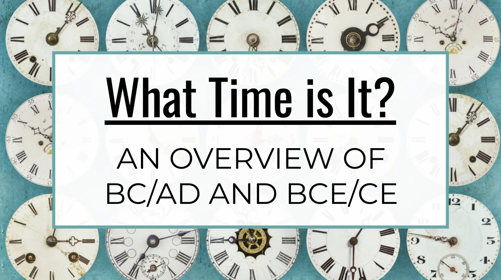 Understanding BC/AD and BCE/CE Review Quiz