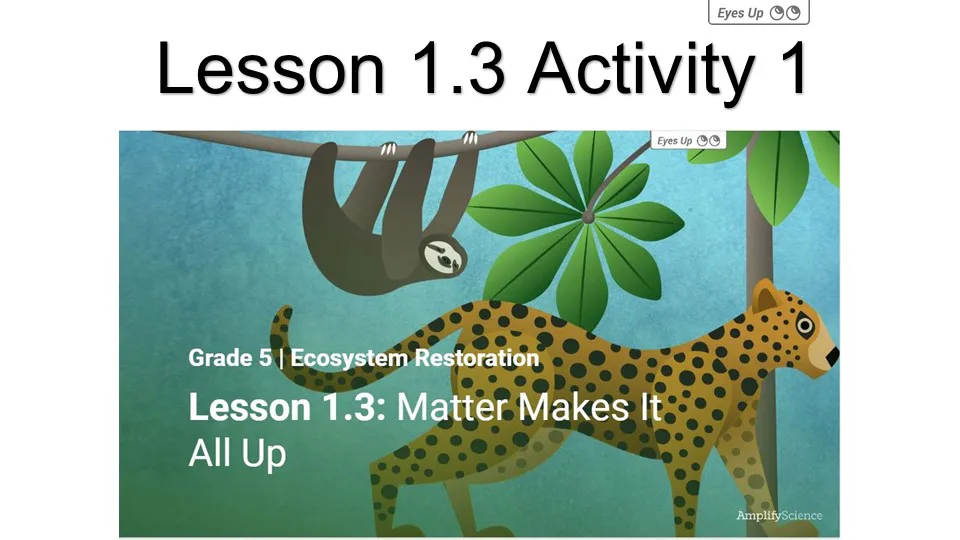 Grade 5 Ecosystem Restoration Chapter 1 Lesson 1.3 Activity 1 5th Grade ...
