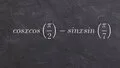 Write the sum and difference formula as a single trigonometric function ...