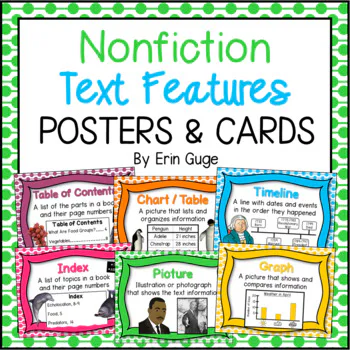 Non Fiction Text features 6th Grade Flashcard | Wayground