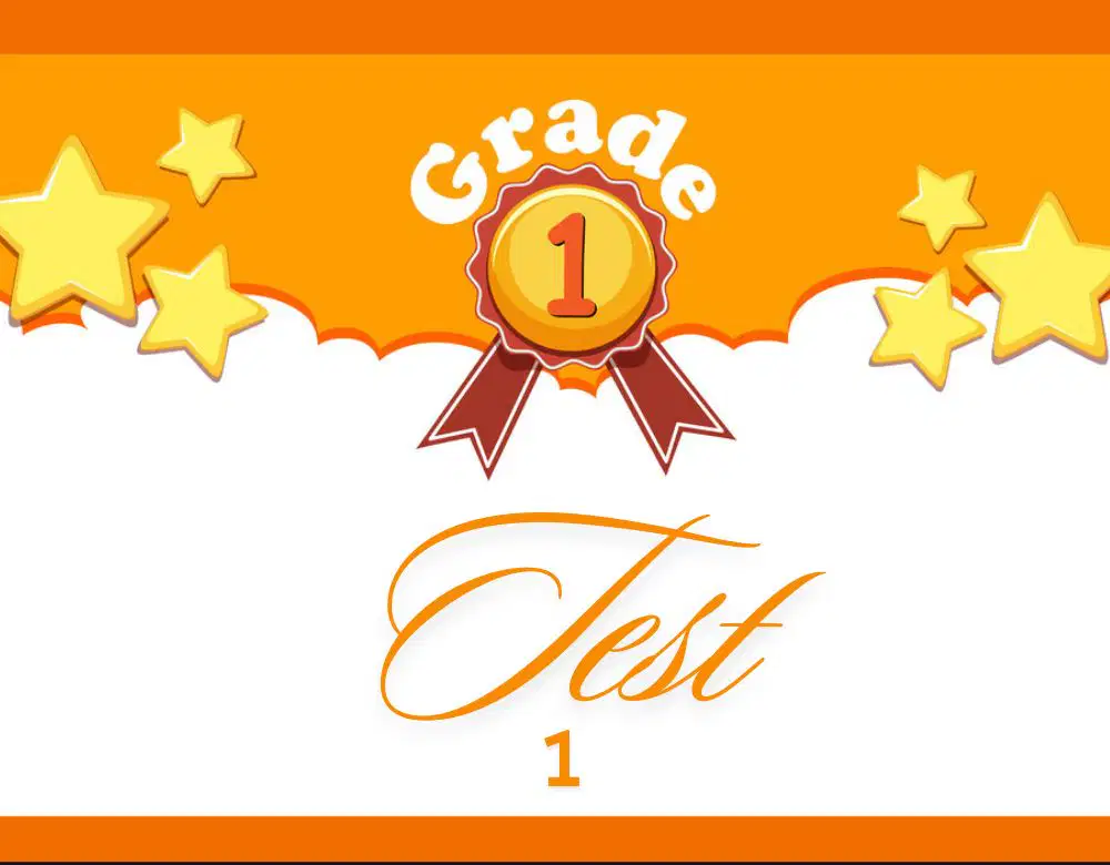 grade 1 test 1 1st Grade Quiz | Quizizz