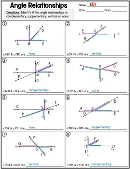 Angles Complementary Supplementary Vertical 7th Grade Quiz | Wayground