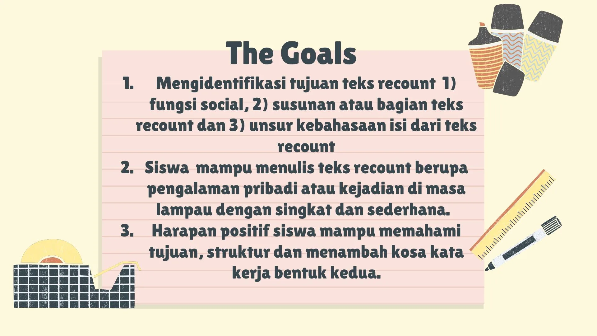 Recount Text Exercises Quiz